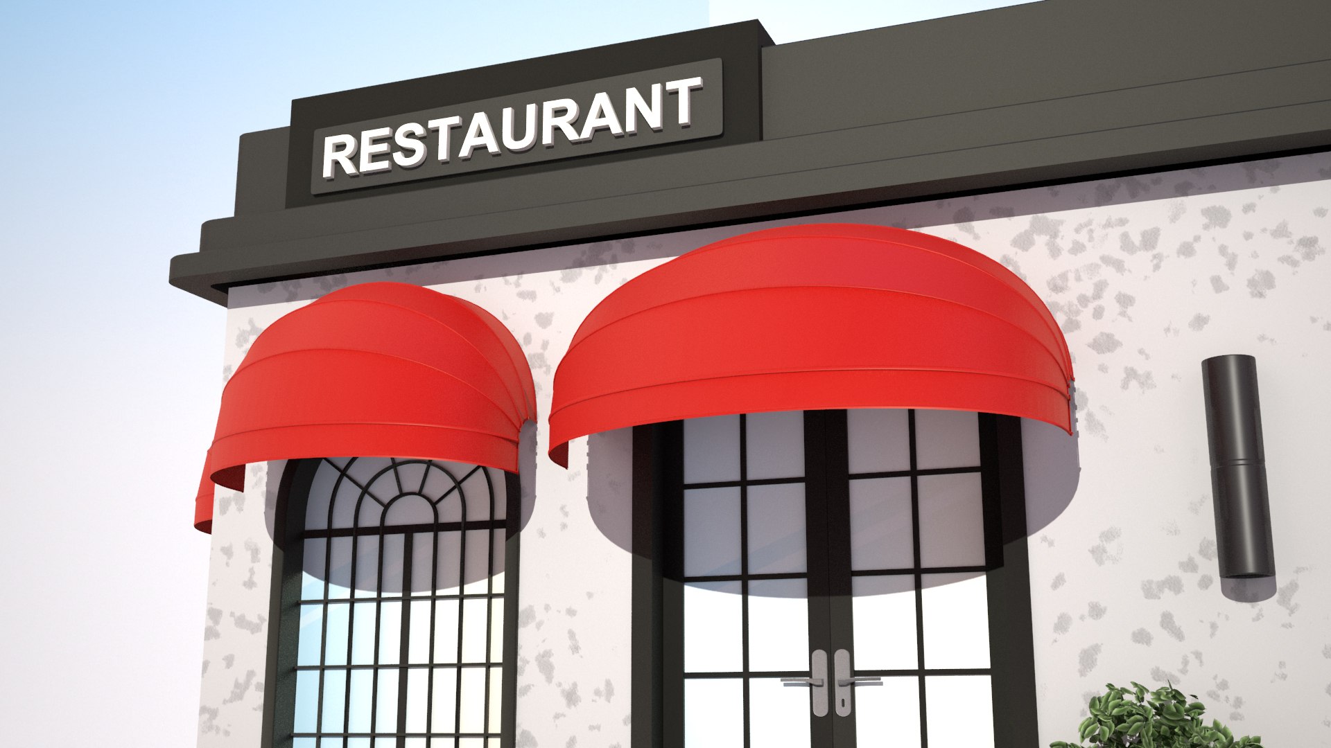 3D Model Restaurant - TurboSquid 2005775