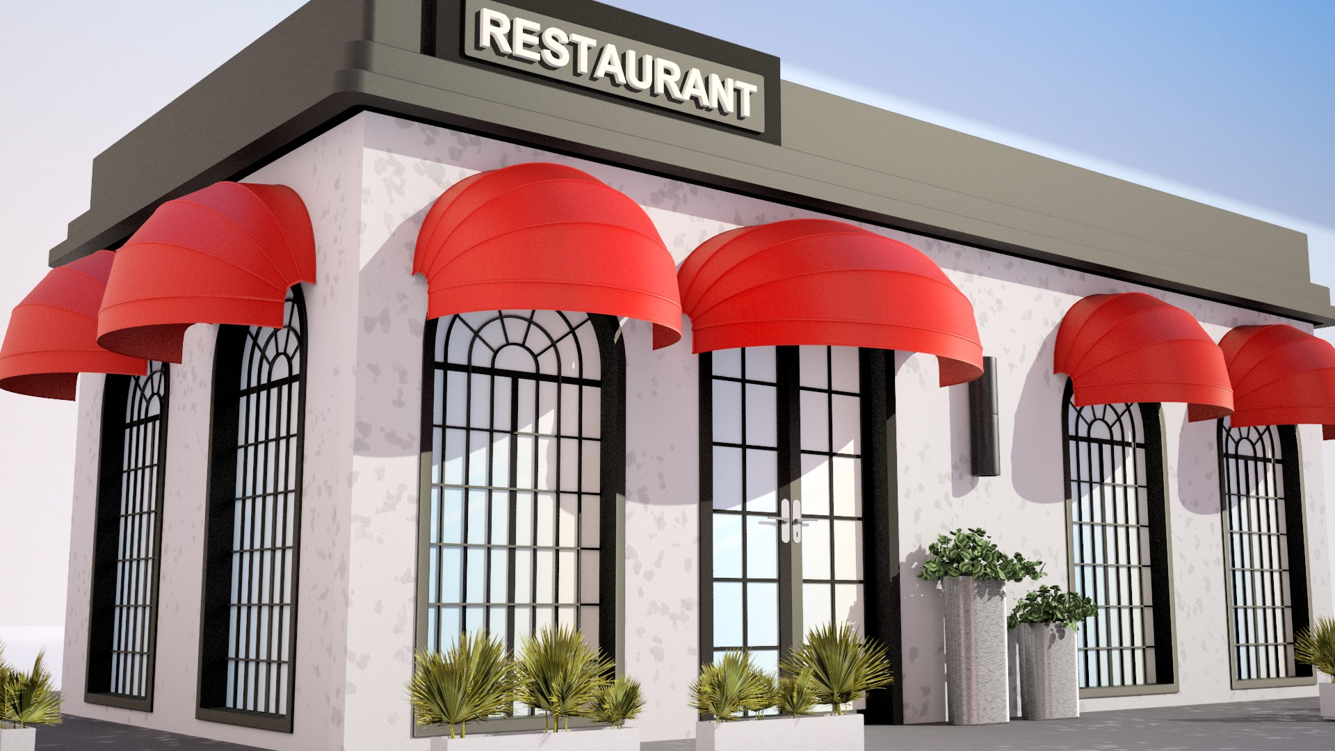 3D Model Restaurant - TurboSquid 2005775