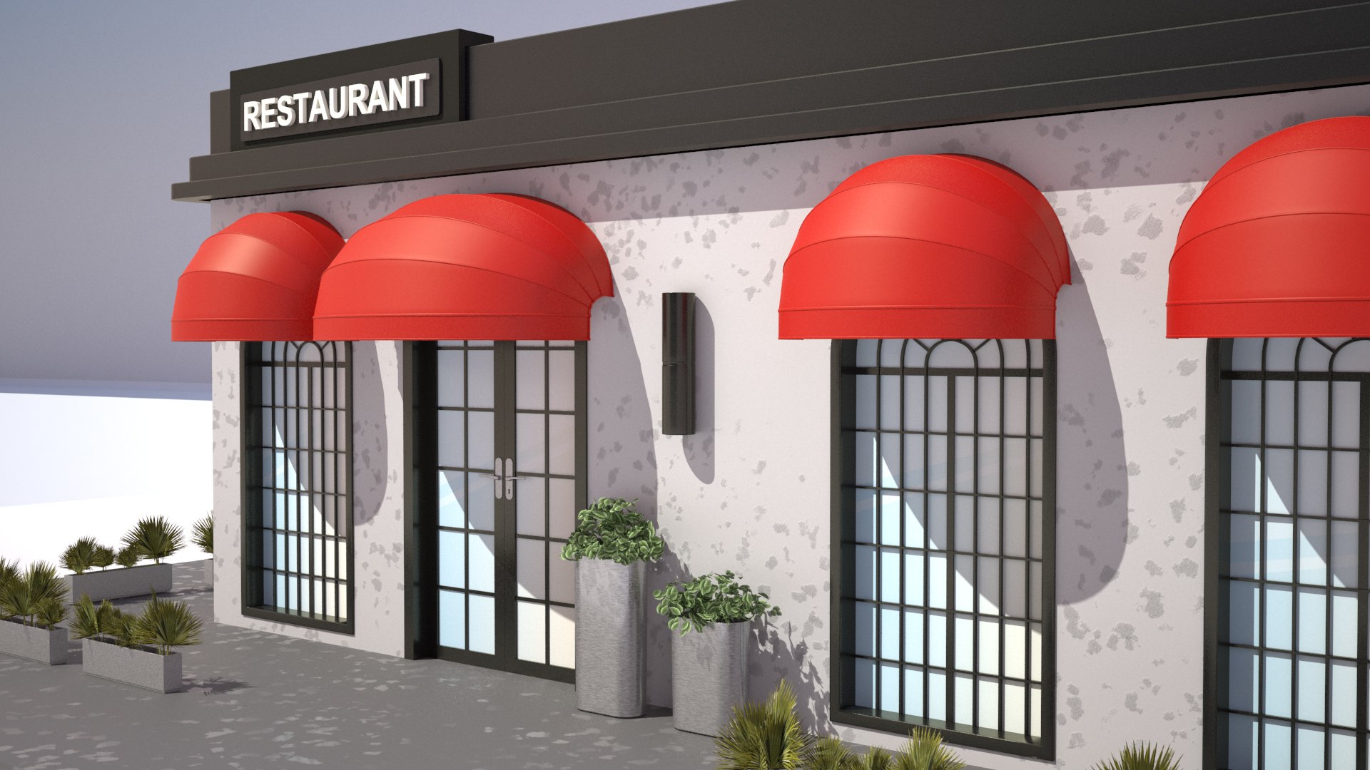 3D Model Restaurant - TurboSquid 2005775