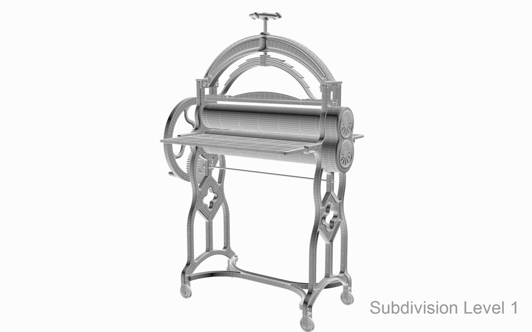 3D Model Cast Iron Mangle - TurboSquid 1161763