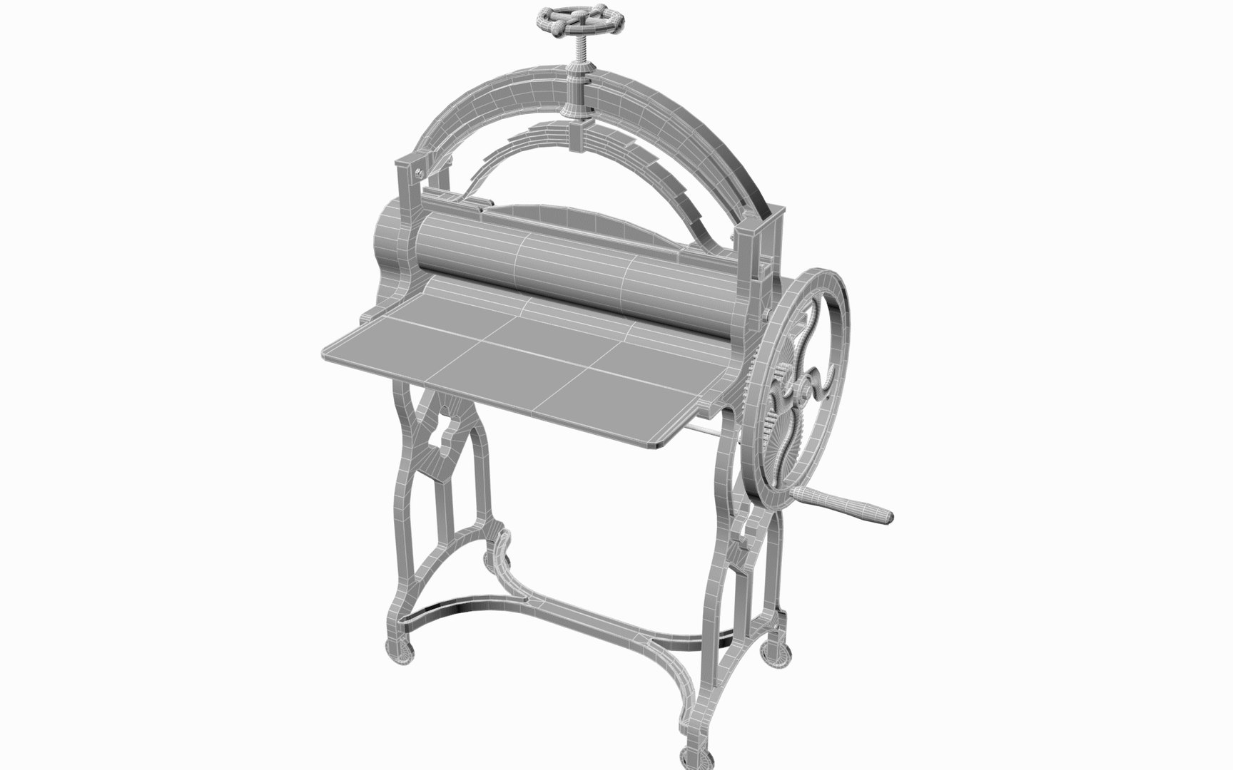 3D Model Cast Iron Mangle - TurboSquid 1161763