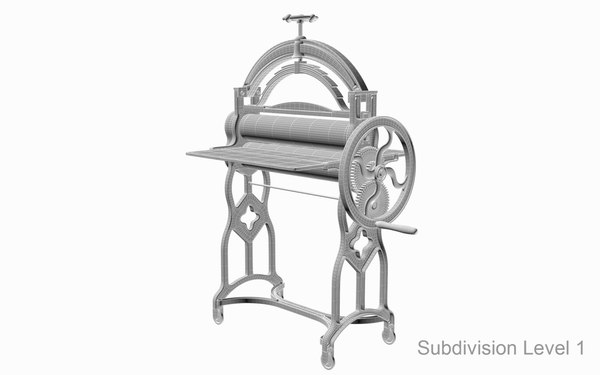 3D model cast iron mangle - TurboSquid 1161763