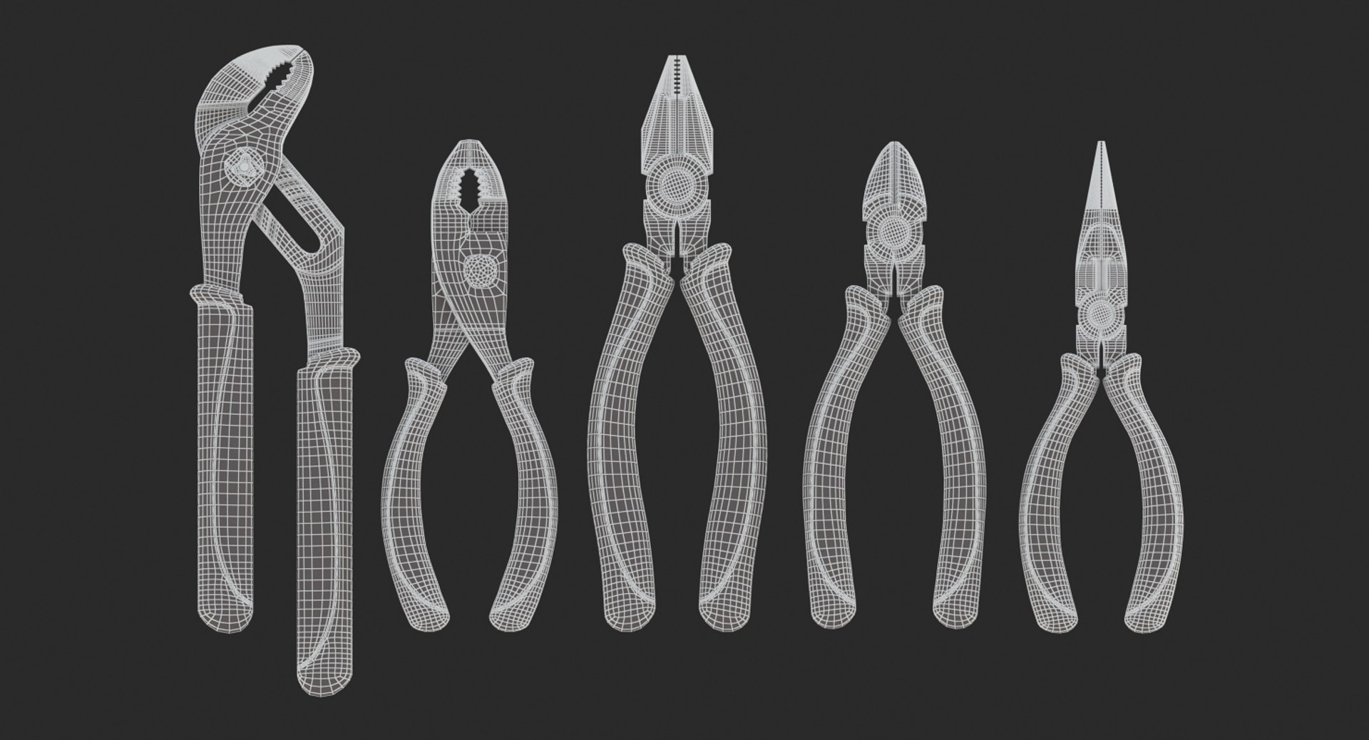 3D Plier Model - TurboSquid 1335615
