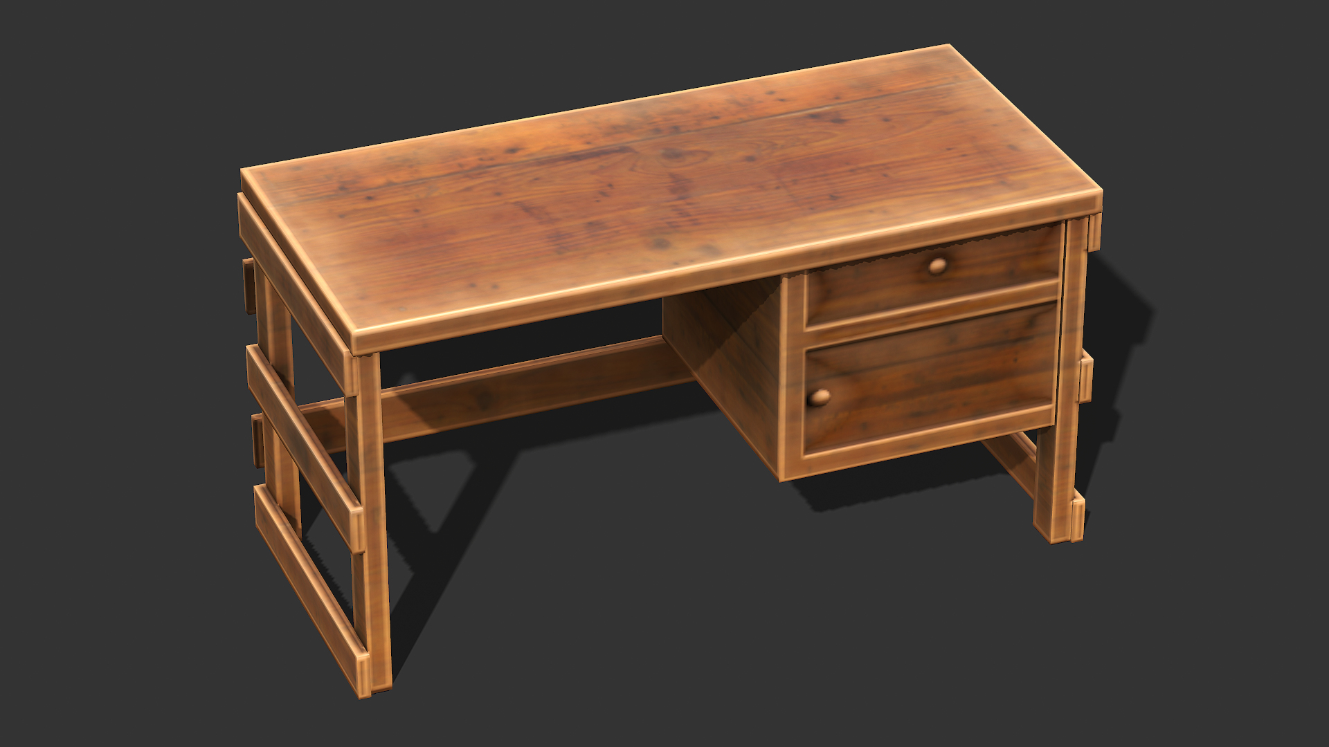 Old Wooden Table 01 Low Poly Mobile Ready 3D model - TurboSquid 2049080