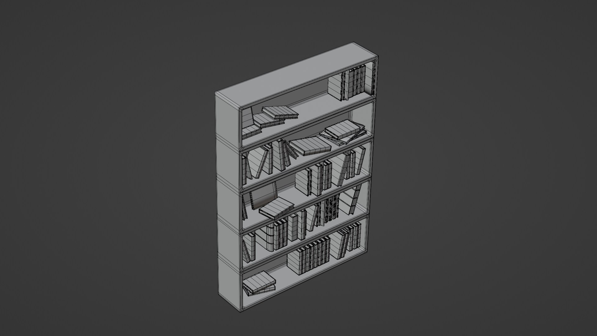 3D Book Shelf 3D Model - TurboSquid 2310643