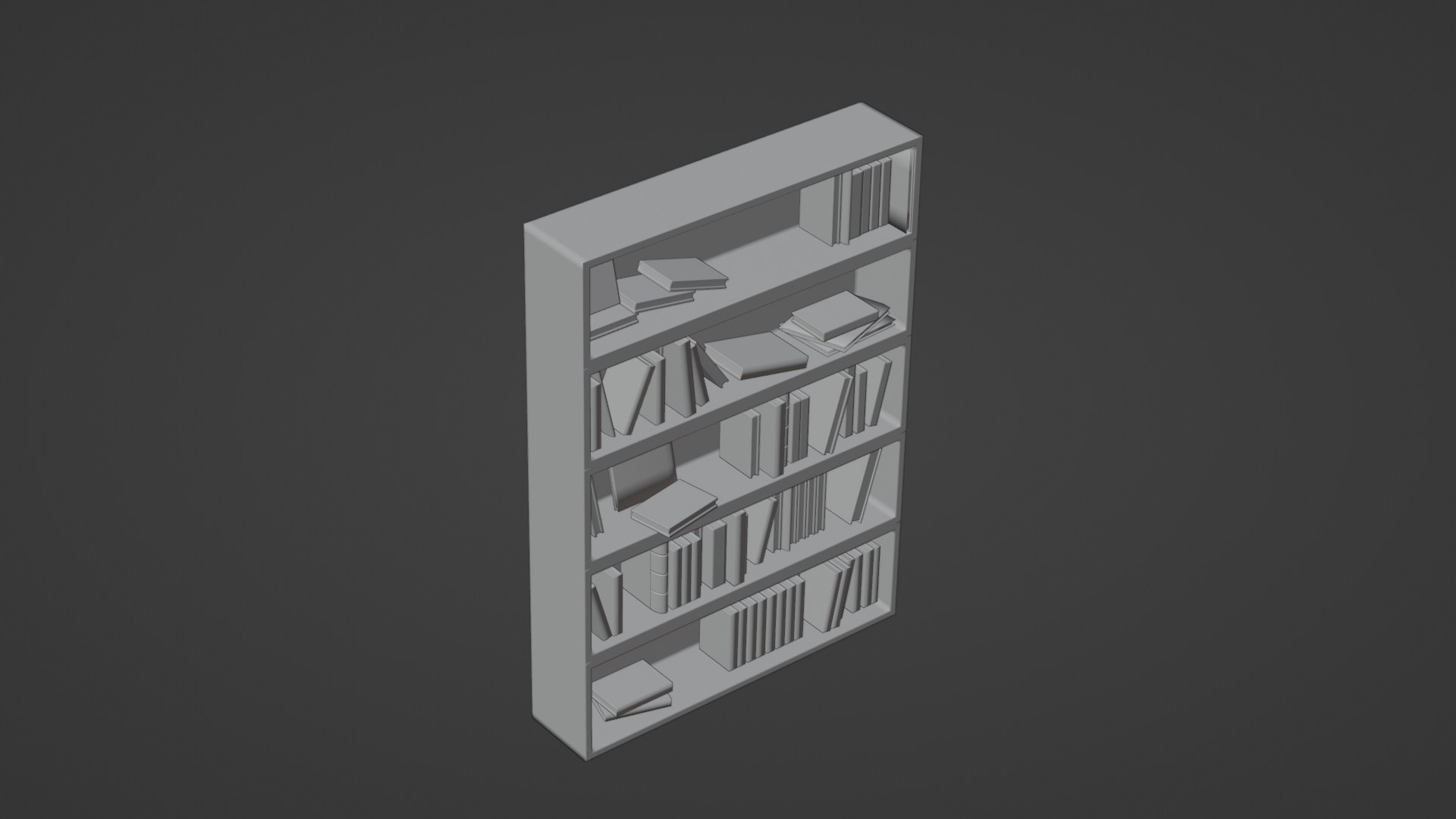 3D Book Shelf 3D Model - TurboSquid 2310643