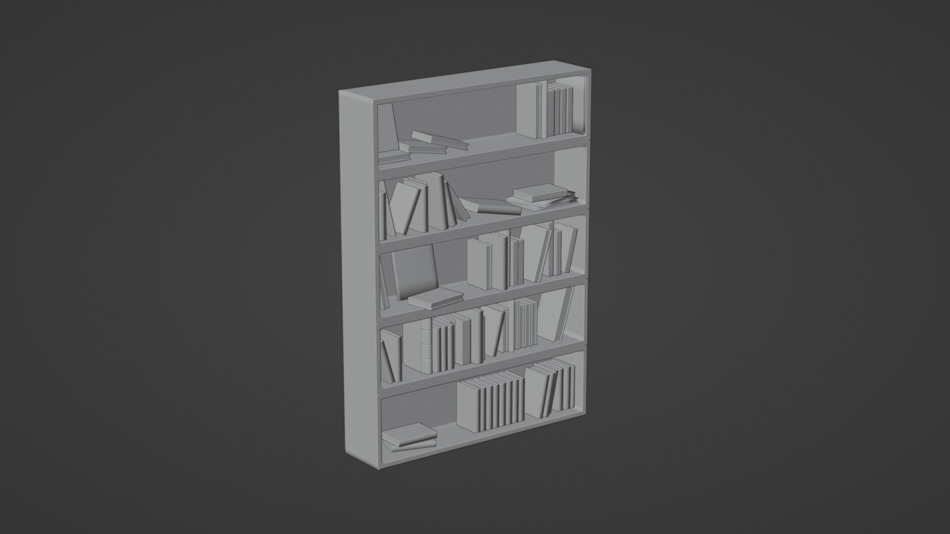 3D Book Shelf 3D Model - TurboSquid 2310643