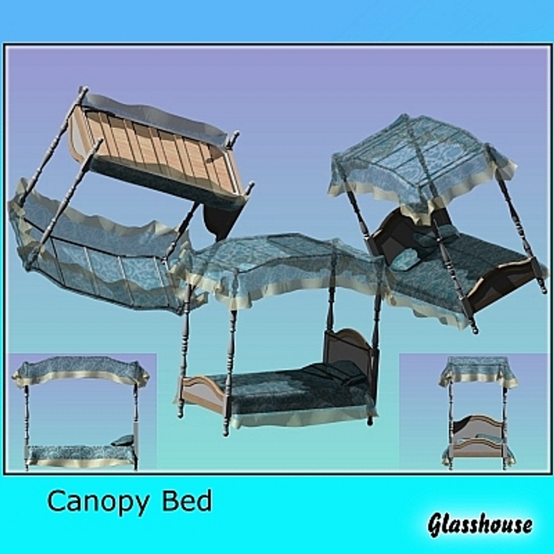 Canopy Bed 3d Model