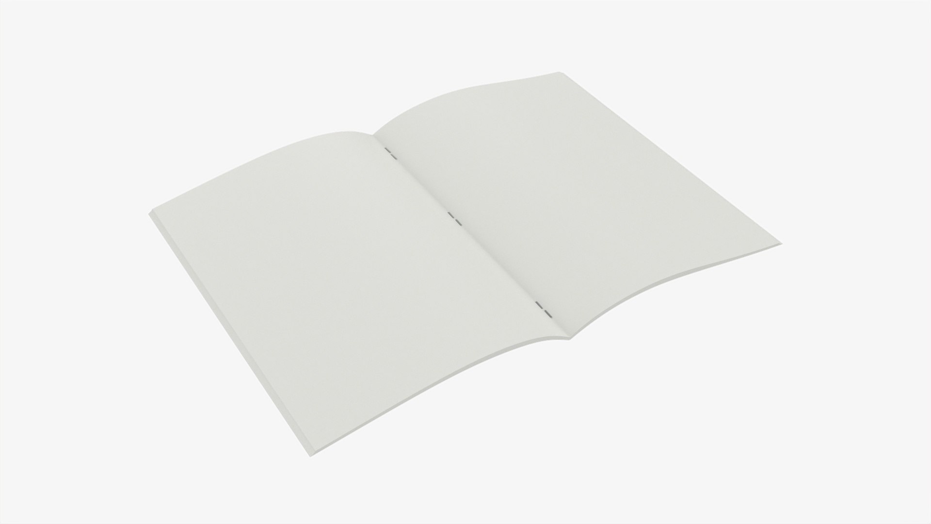 3D Model Brochure Guide Book 04 Open - TurboSquid 1779716