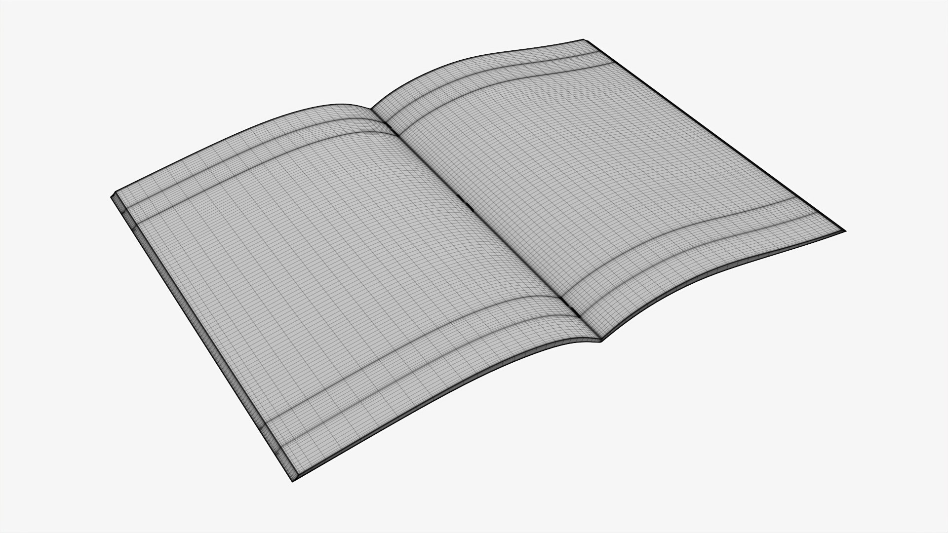 3D Model Brochure Guide Book 04 Open - TurboSquid 1779716