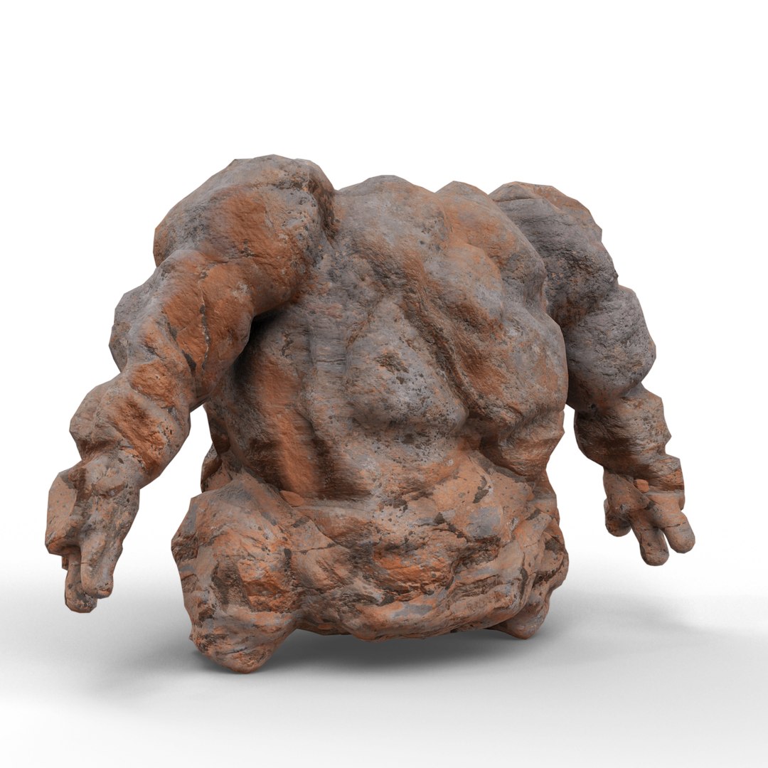 3D Fantasy Creature Stone Golem Model - TurboSquid 2067563