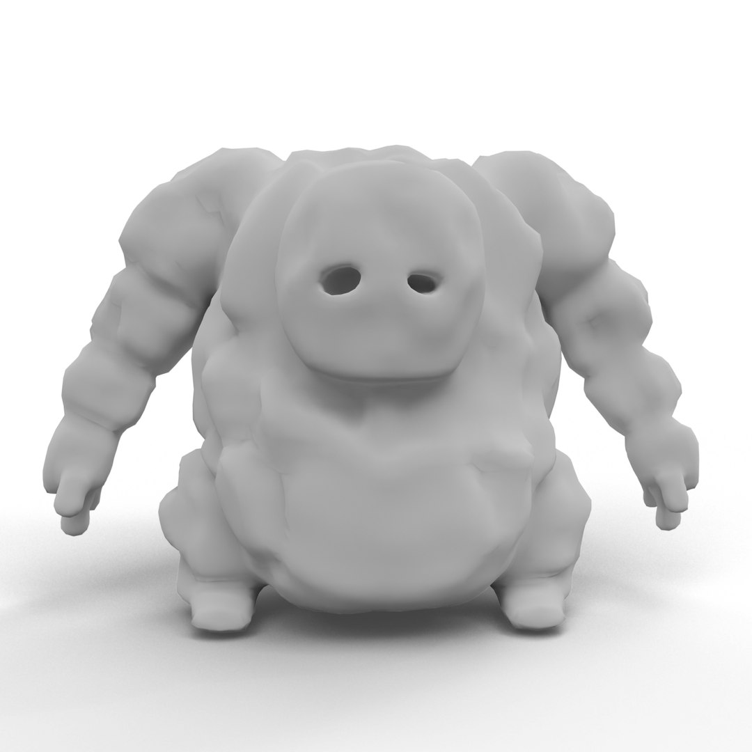 3D Fantasy Creature Stone Golem Model - TurboSquid 2067563