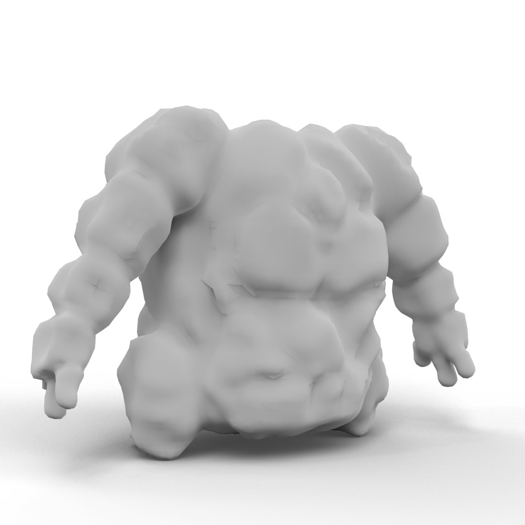 3D Fantasy Creature Stone Golem Model - TurboSquid 2067563