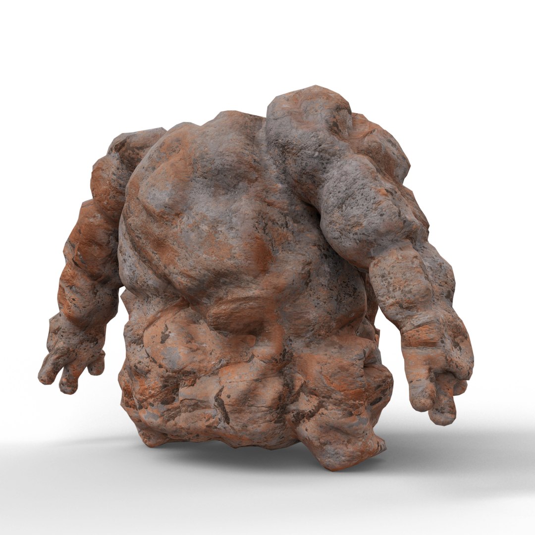 3D Fantasy Creature Stone Golem Model - TurboSquid 2067563