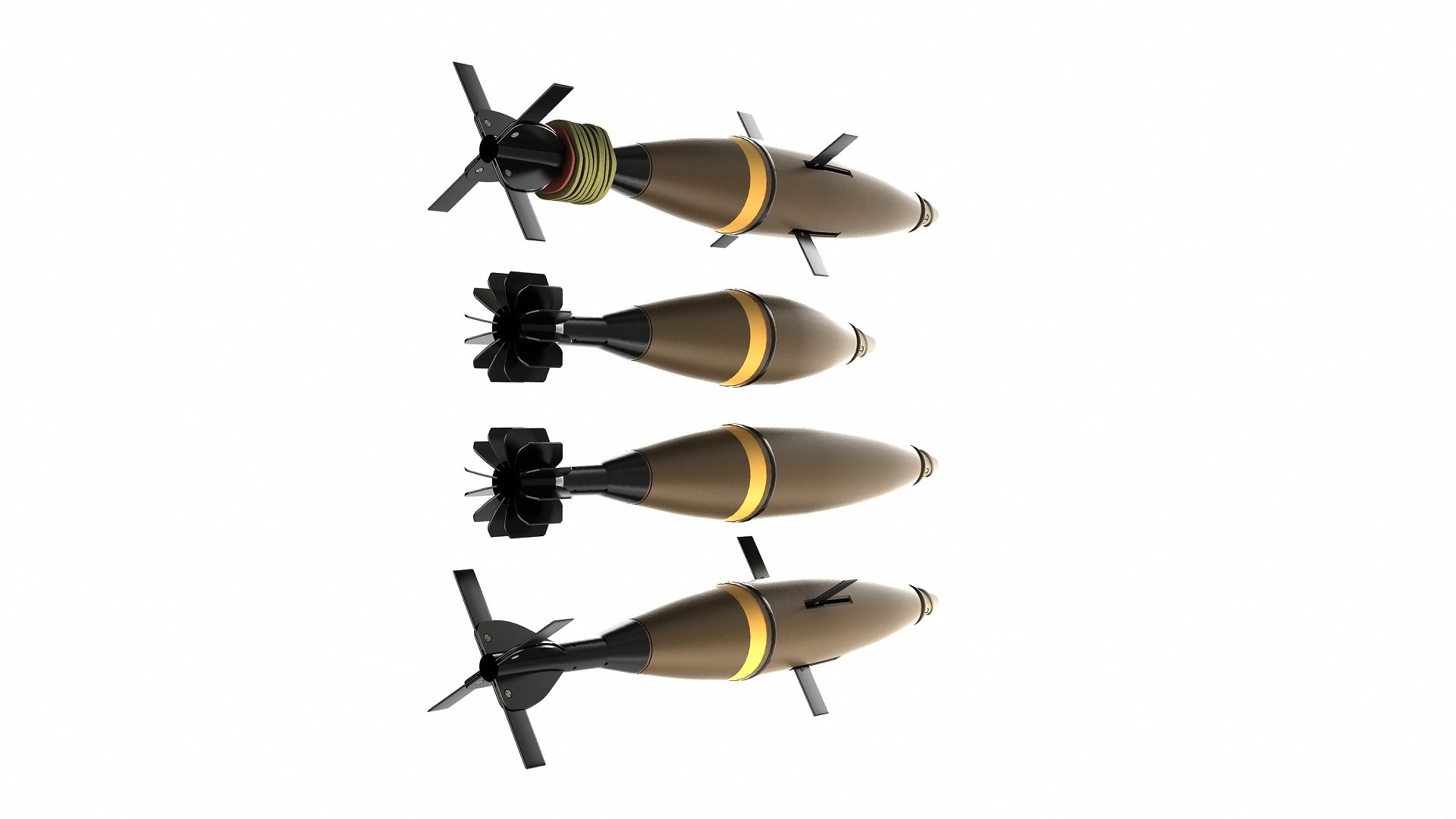 3D Model Mortar Shells - TurboSquid 1450797
