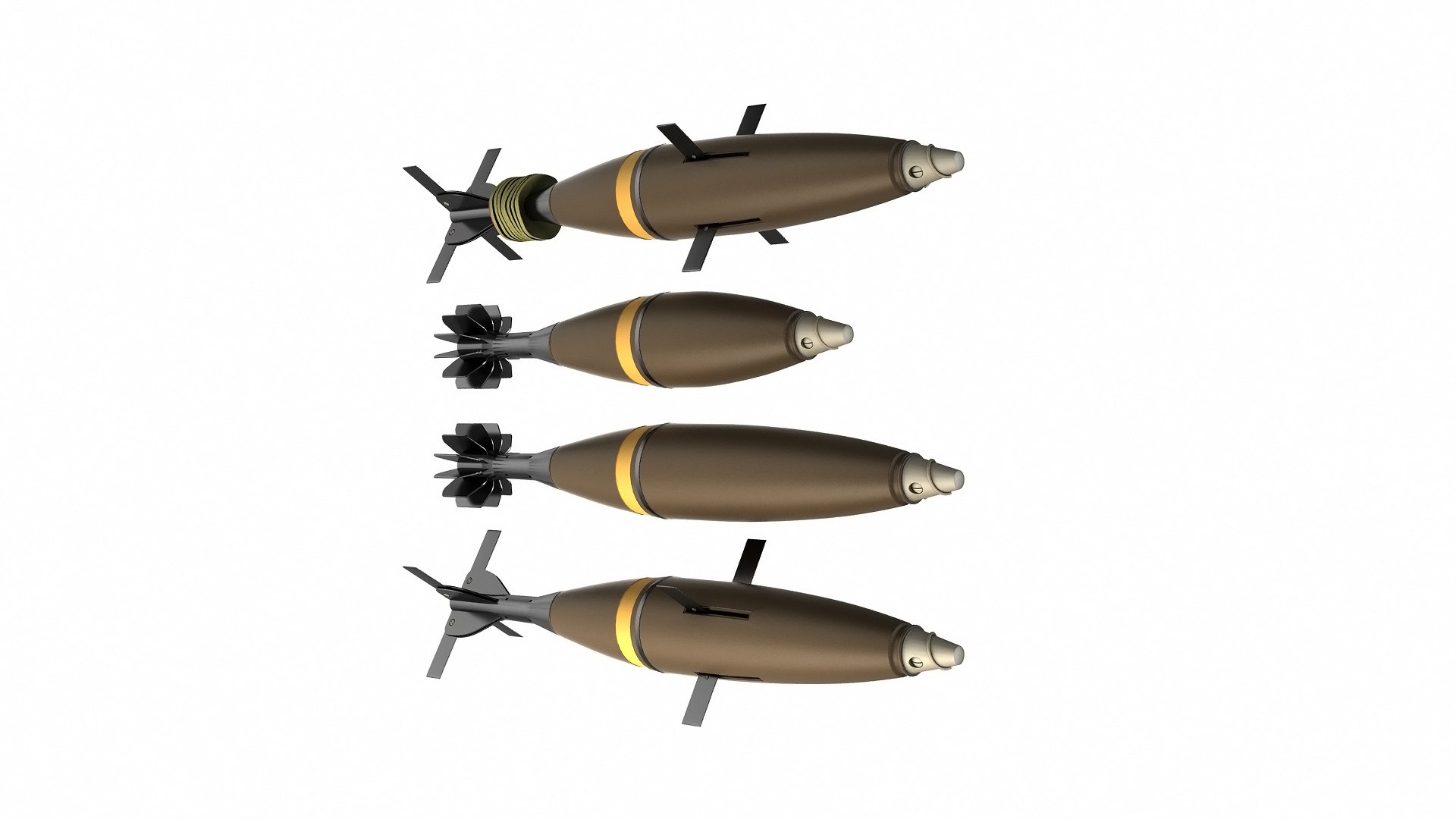 3D Model Mortar Shells - TurboSquid 1450797