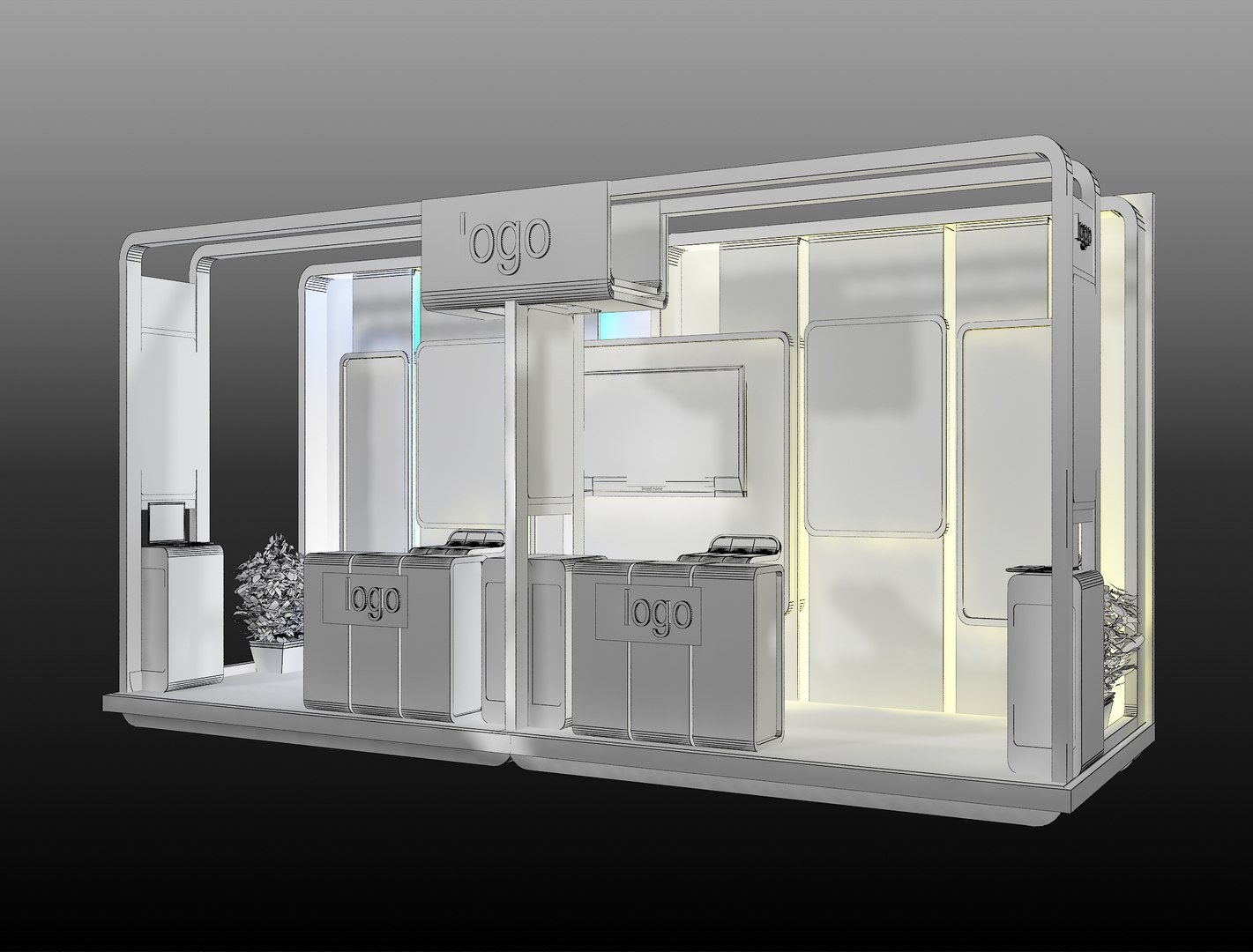 3D Booth Exhibition Stand A478c - TurboSquid 1721008