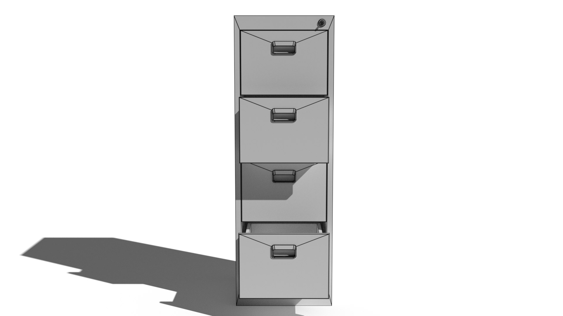 Filing Cabinet 3D Model - TurboSquid 1975254