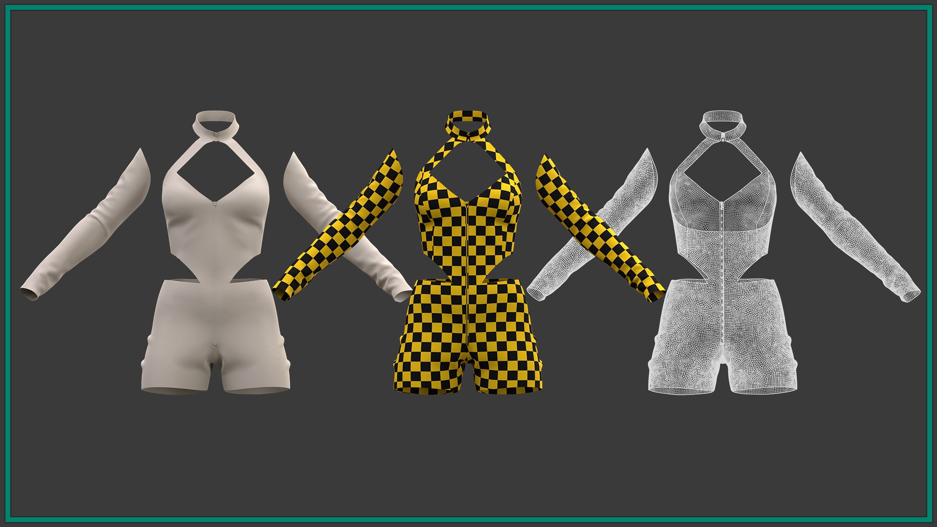 5 Female Body Suit 3D Model - TurboSquid 2361564