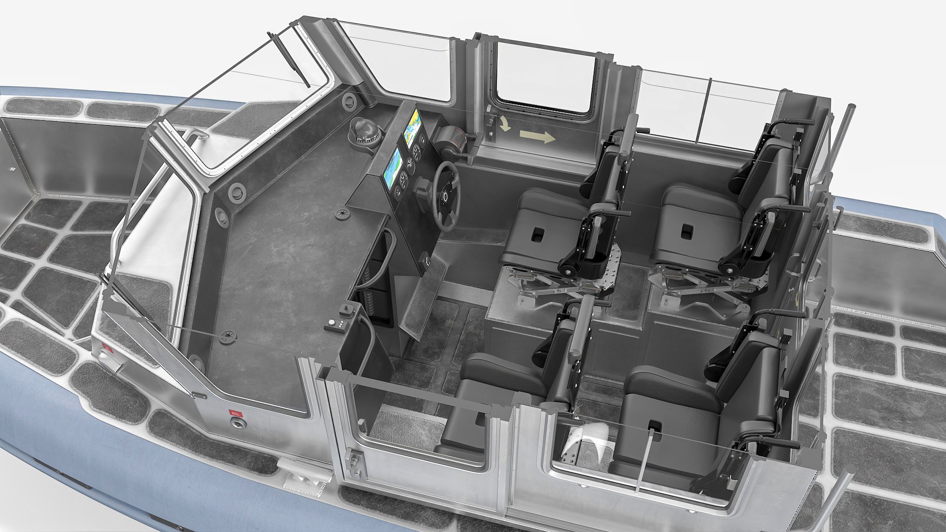 Armed Coast Guard Interceptor Vessel Rigged For Cinema 4D 3D Model - TurboSquid 2487581