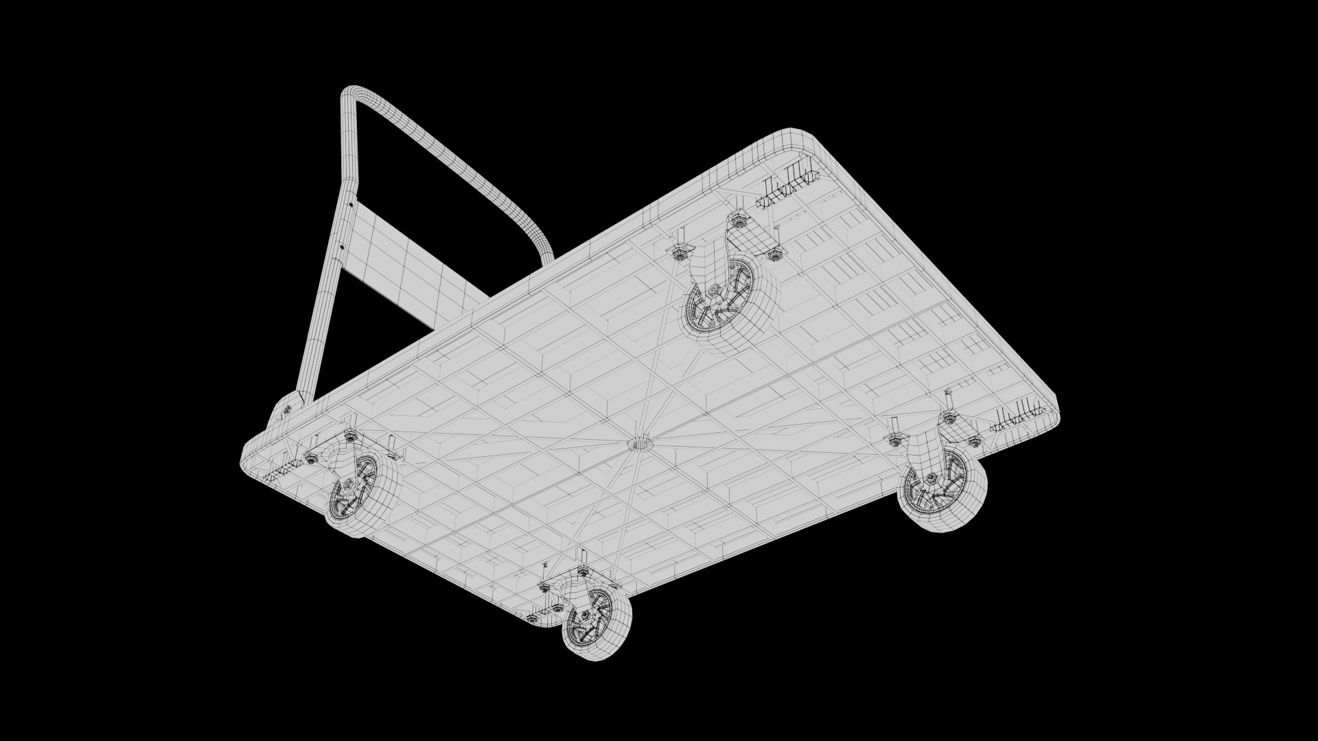 3D PlatFormTrolley Model - TurboSquid 2214271