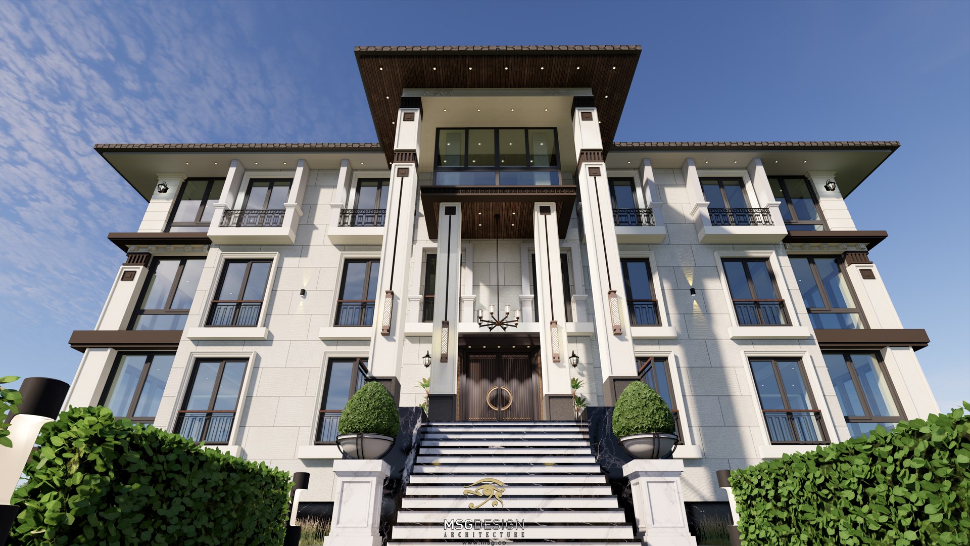 3D Mansion Facade Exterior Design Model - TurboSquid 2131090