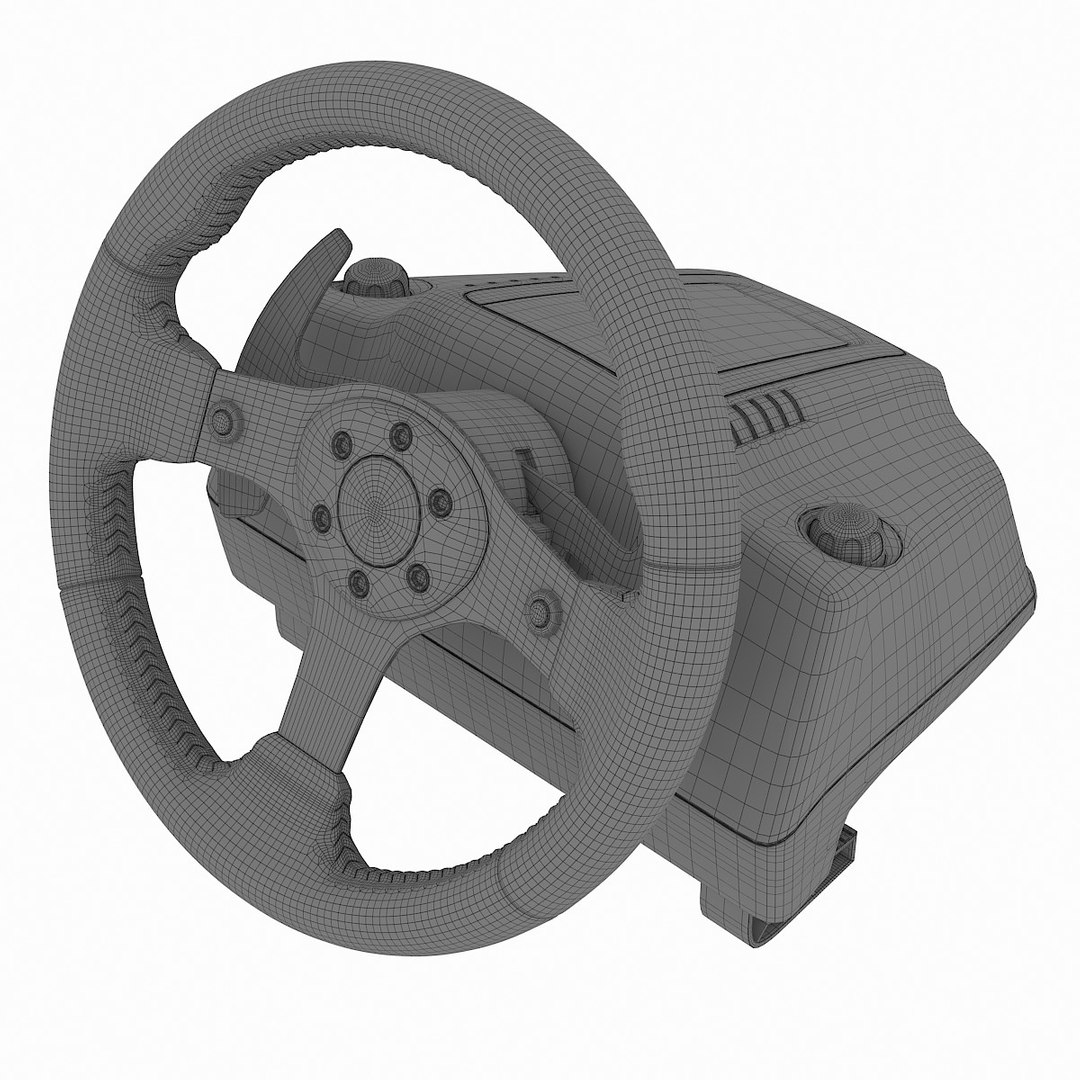 3d Logitech G25 Racing Steering Wheel