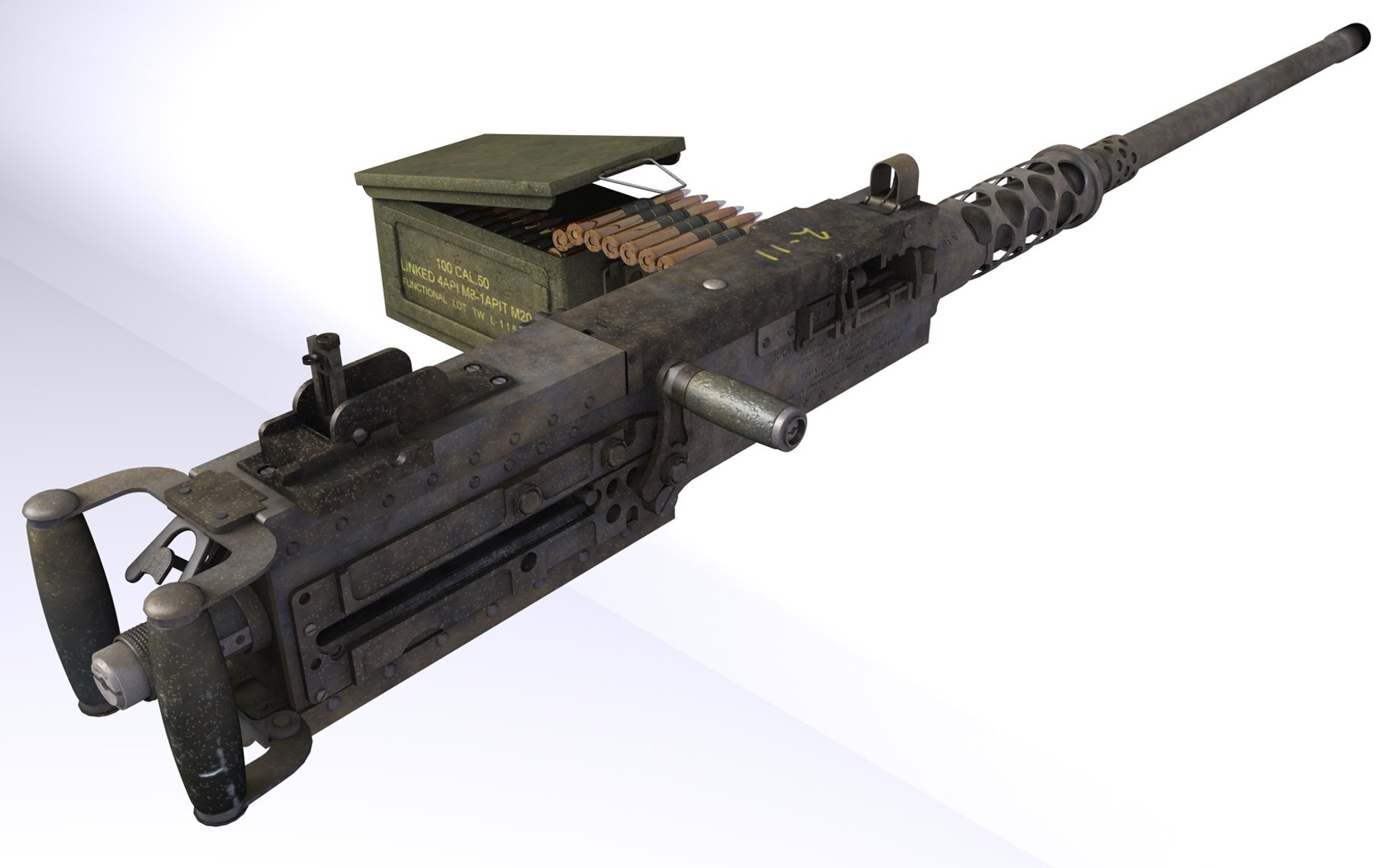 Browning M2 3d Model