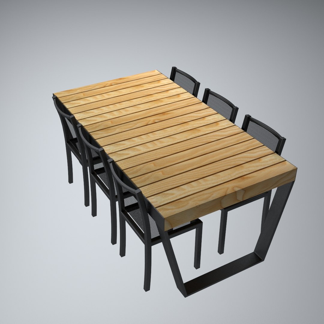 3d model outdoor table