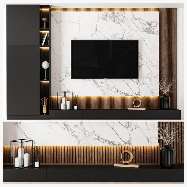modelo 3d TV Wall 05 - TurboSquid 1956256