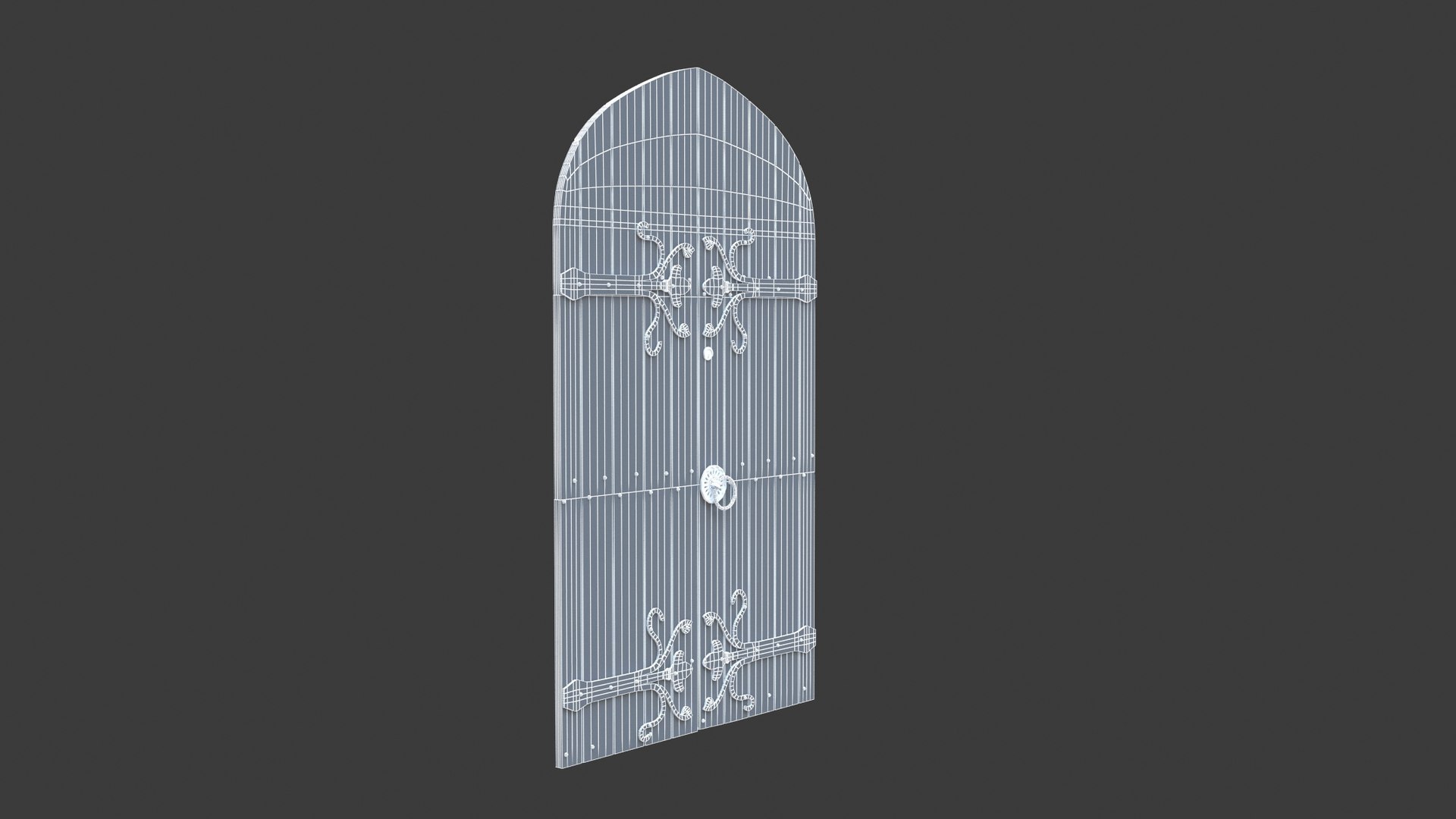 Castle Door 09 Low Poly Realistic 3D Model - TurboSquid 1923547