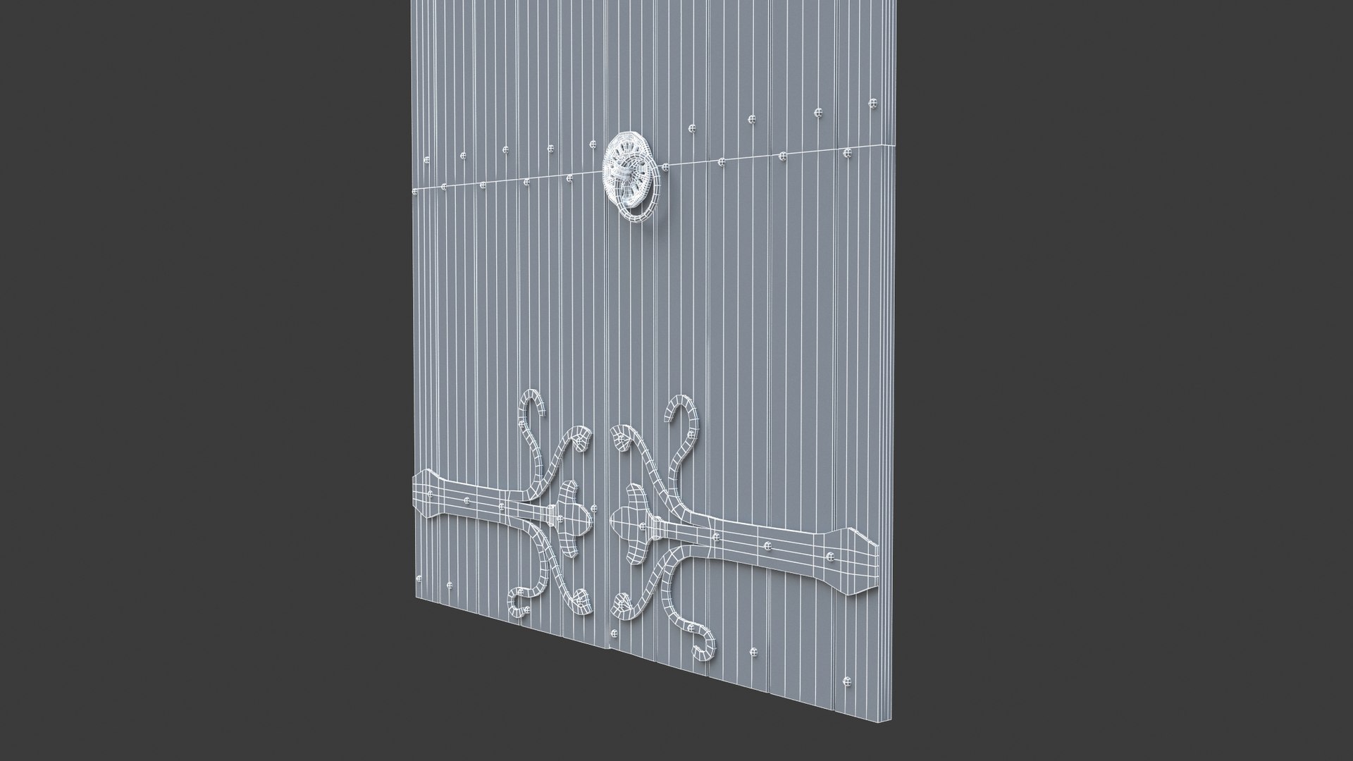Castle Door 09 Low Poly Realistic 3D Model - TurboSquid 1923547