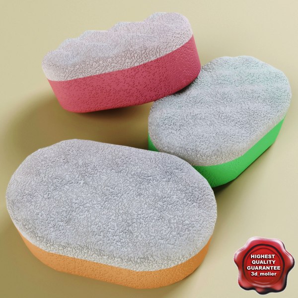 목욕 스폰지 3D 모델 - TurboSquid 438979