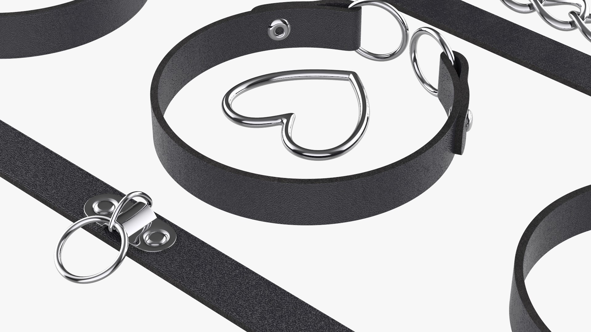 3D Model Choker Necklaces Kit - TurboSquid 1556837