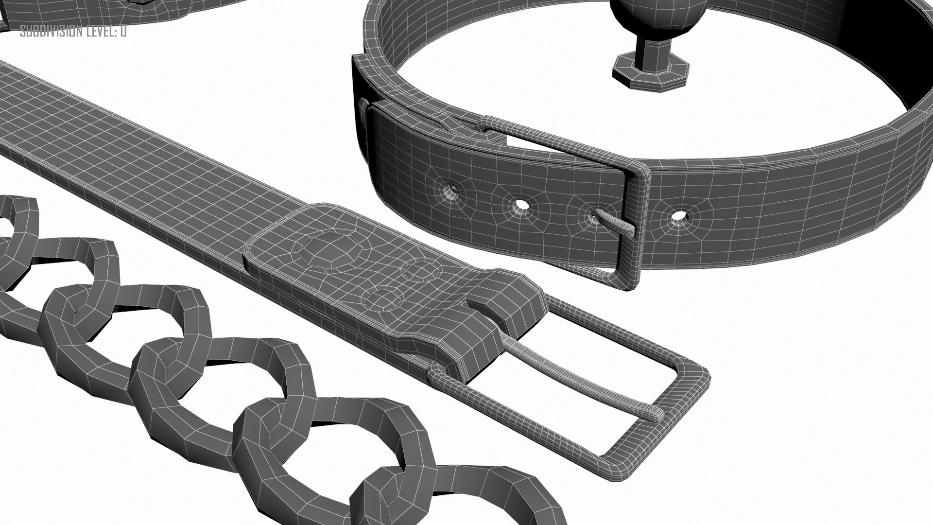 3D Model Choker Necklaces Kit - TurboSquid 1556837