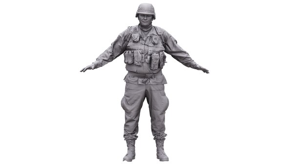 Base Scan US Army Soldier Tactical Camouflage 3D model - TurboSquid 1817627