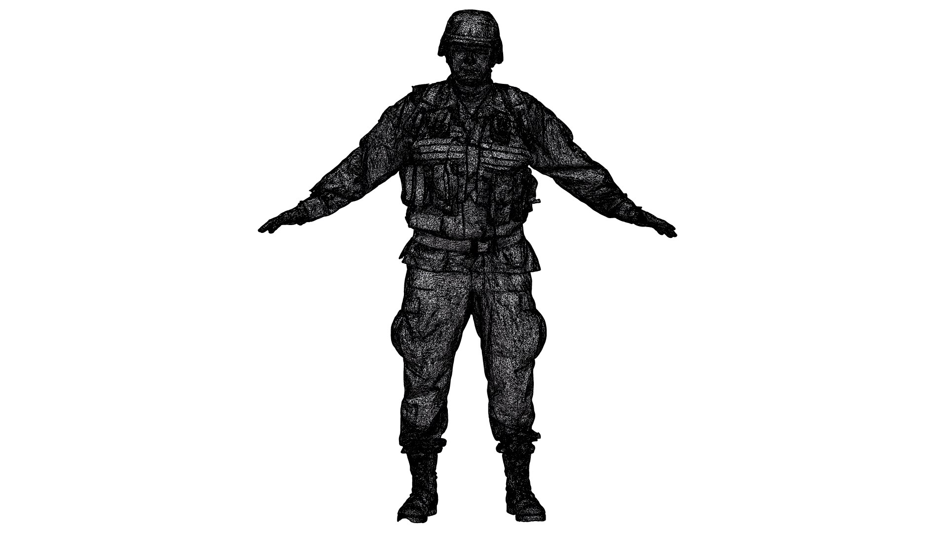 Base Scan US Army Soldier Tactical Camouflage 3D Model - TurboSquid 1817627