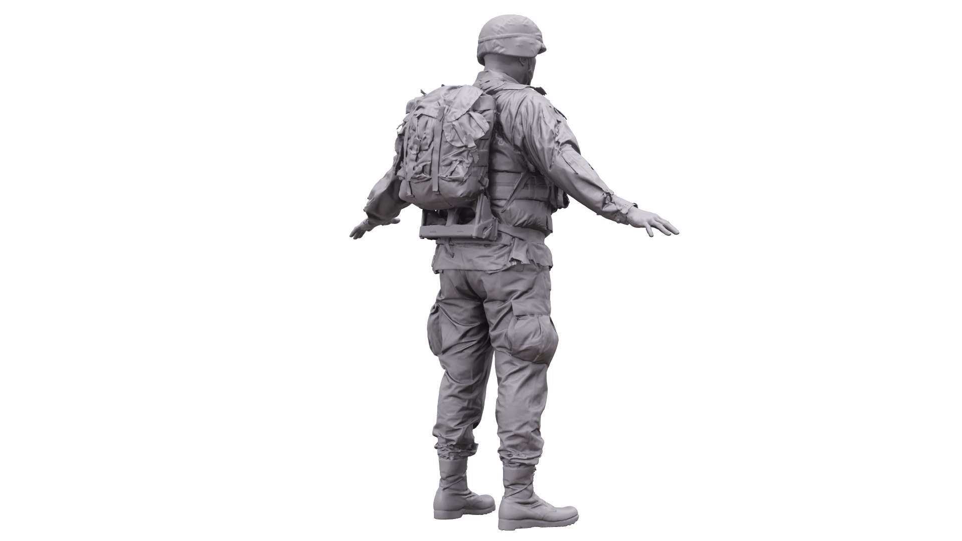 Base Scan US Army Soldier Tactical Camouflage 3D Model - TurboSquid 1817627