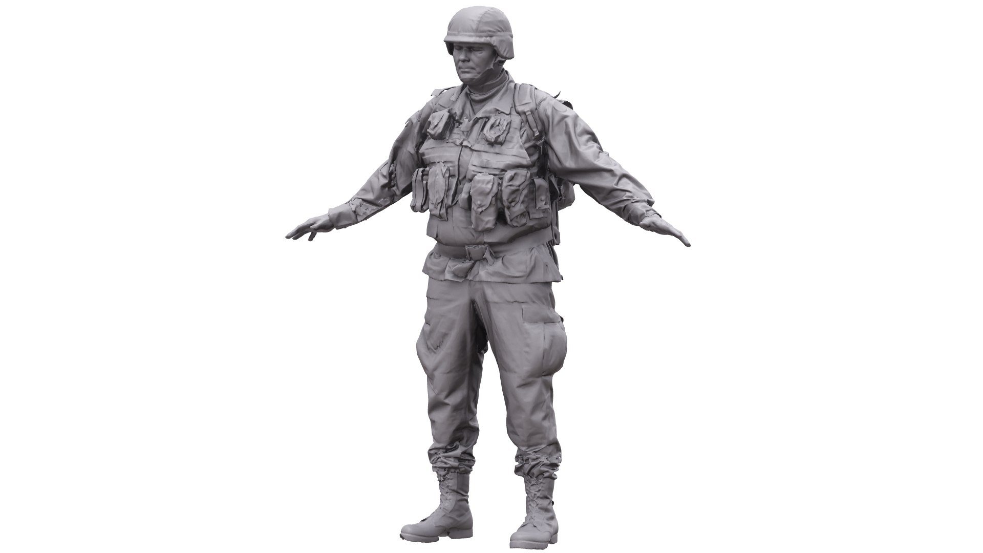 Base Scan US Army Soldier Tactical Camouflage 3D Model - TurboSquid 1817627