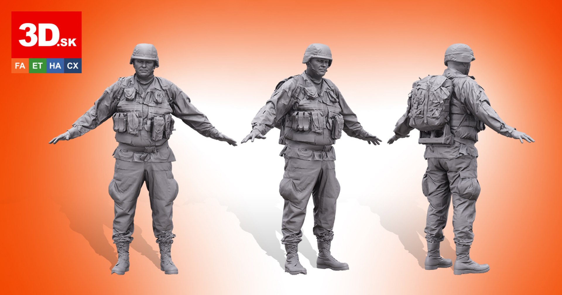 Base Scan US Army Soldier Tactical Camouflage 3D model - TurboSquid 1817627