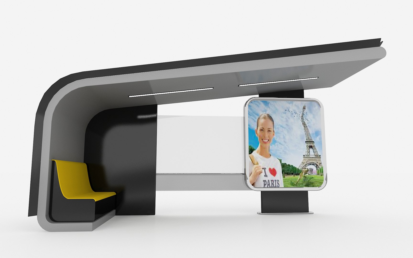 3D Model Bus Station - TurboSquid 1436466