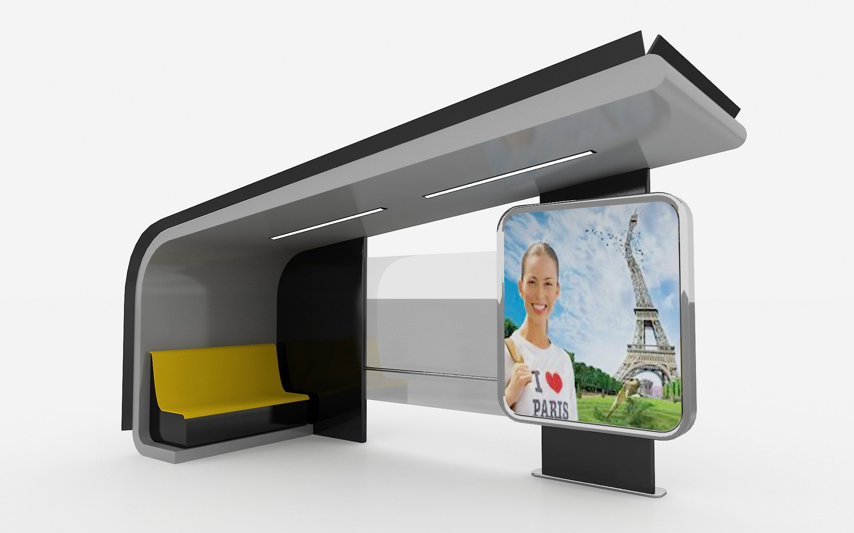 3D Model Bus Station - TurboSquid 1436466