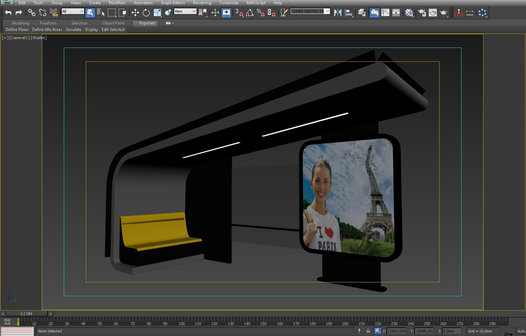 3D Model Bus Station - TurboSquid 1436466
