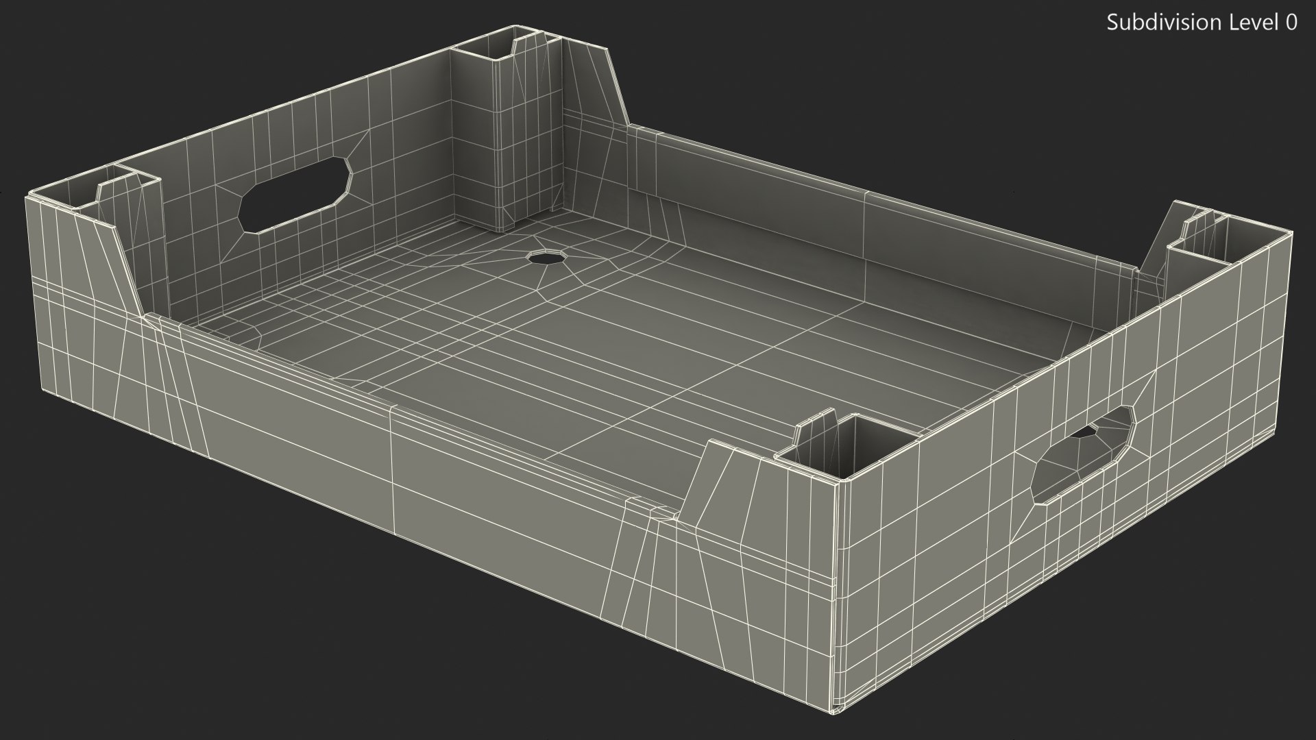 Cardboard Fruit Tray Box With Print 3D Model - TurboSquid 1788030