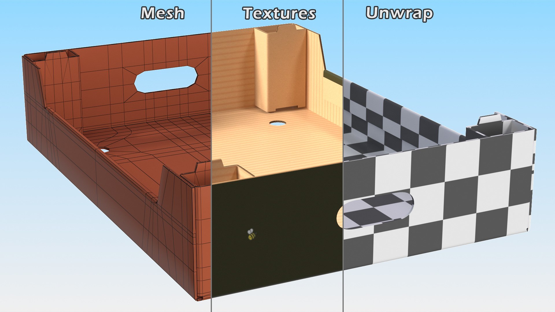 Cardboard Fruit Tray Box With Print 3D Model - TurboSquid 1788030