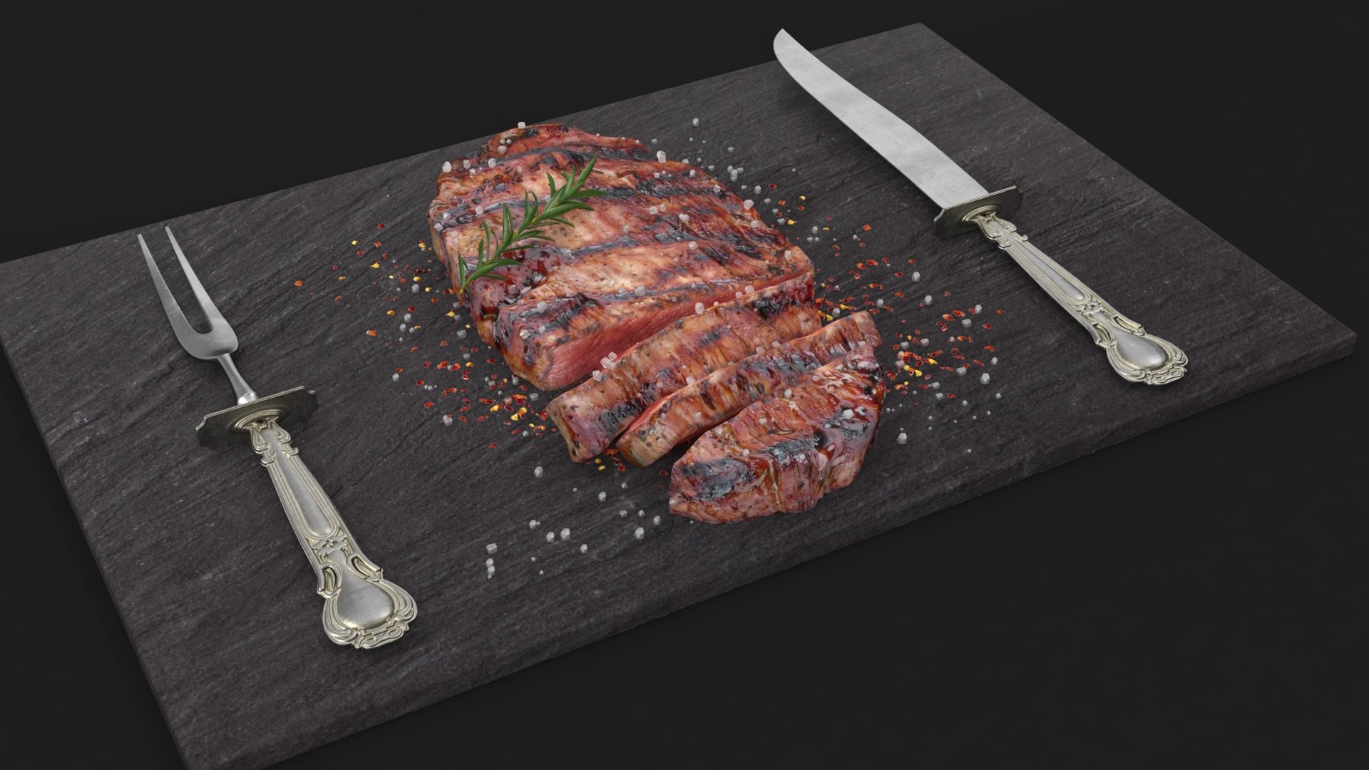 3D Steak 001 - TurboSquid 2133094