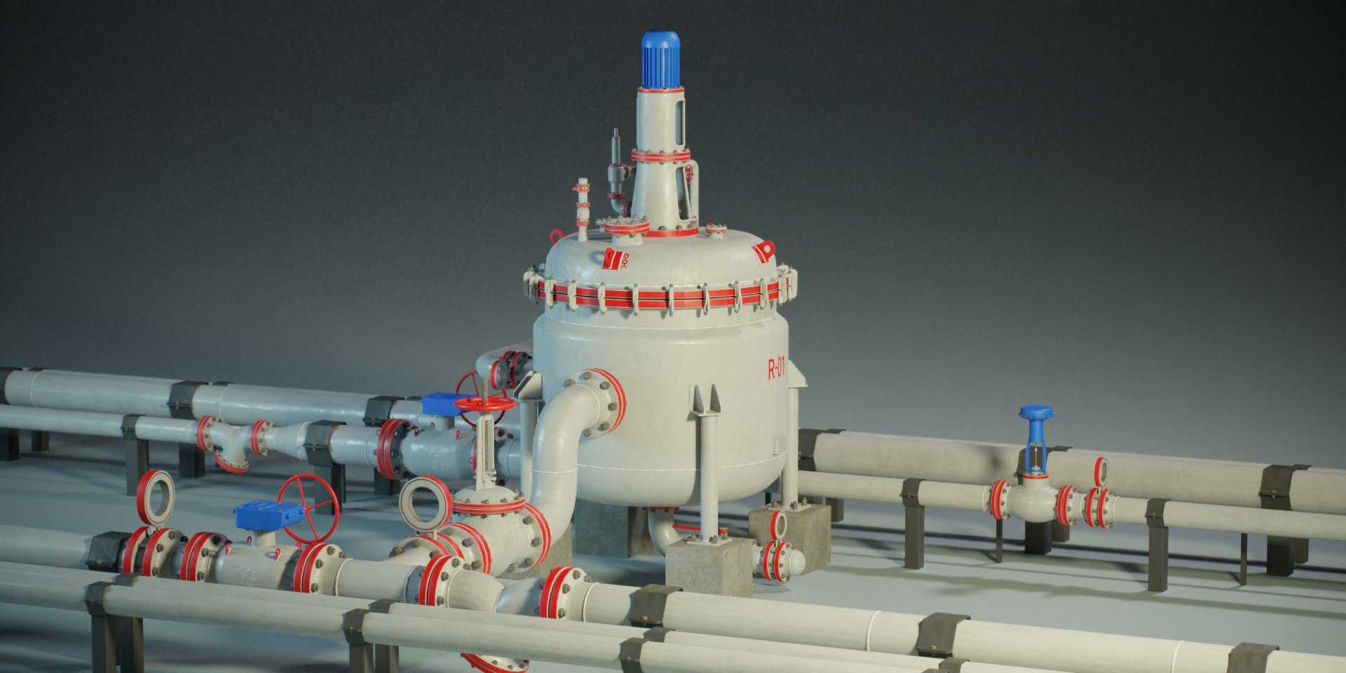 Pbr Industrial Agitated Reactor 3D Model - TurboSquid 1218509