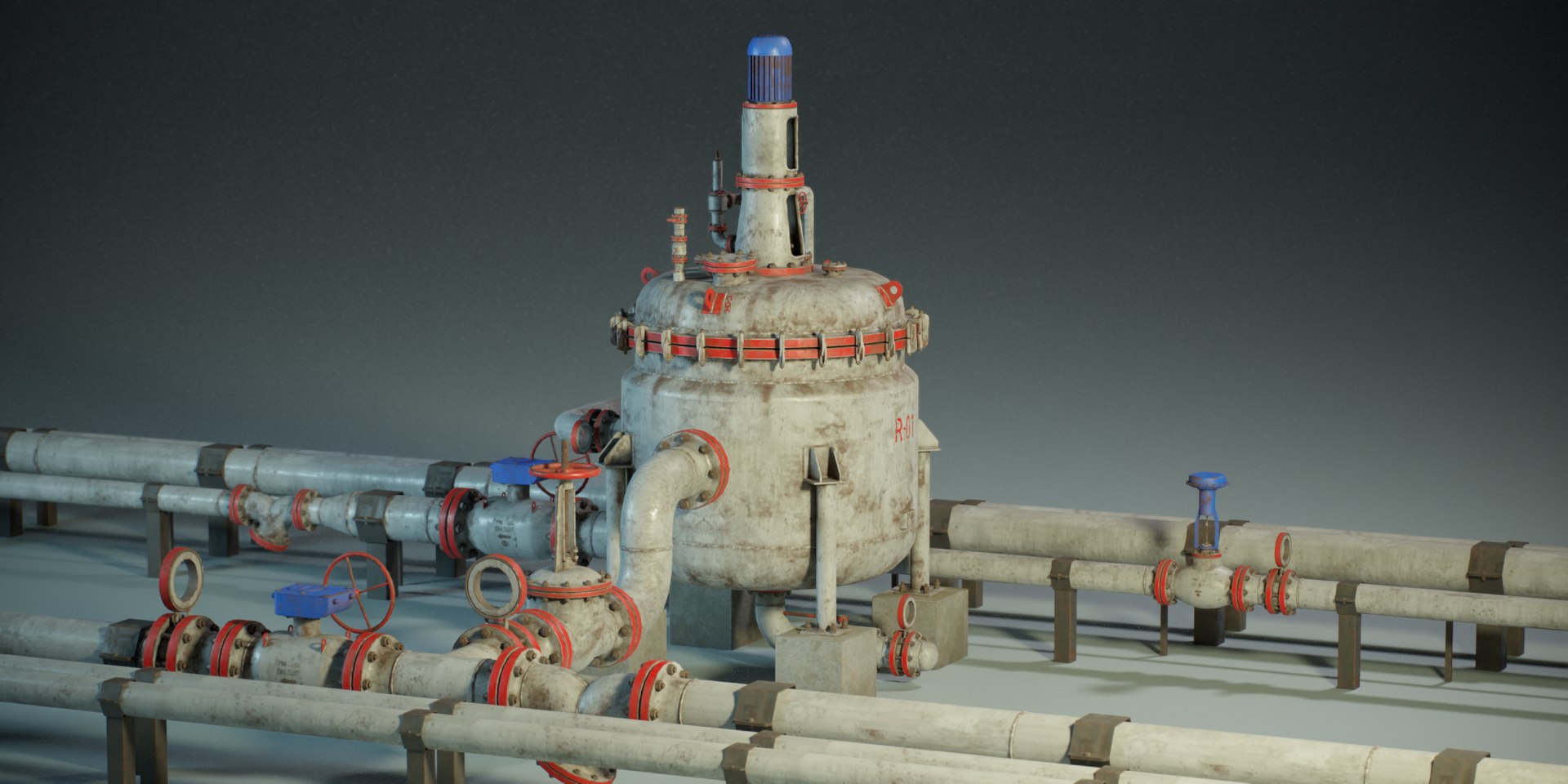 Pbr Industrial Agitated Reactor 3D Model - TurboSquid 1218509
