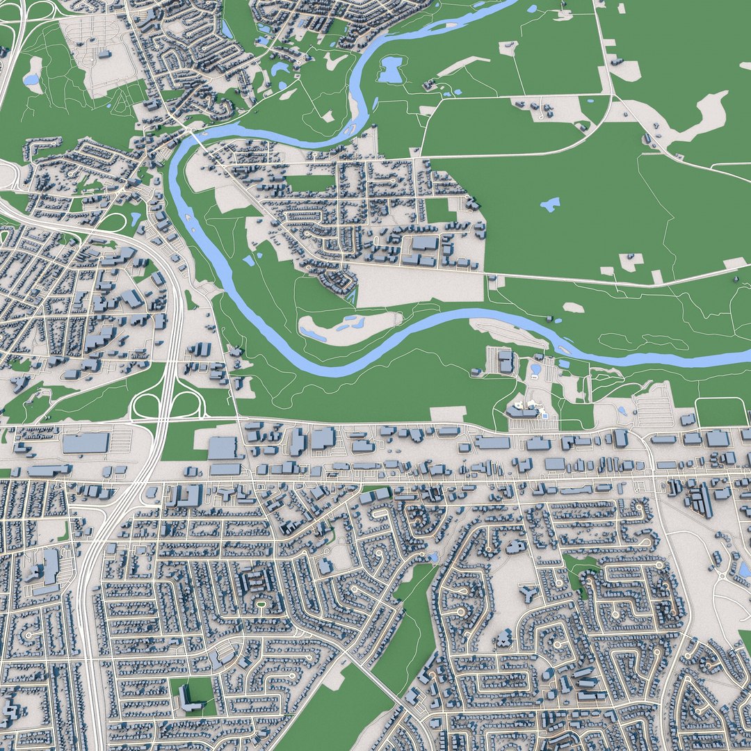 Kitchener City Canada 3D Model - TurboSquid 2319657
