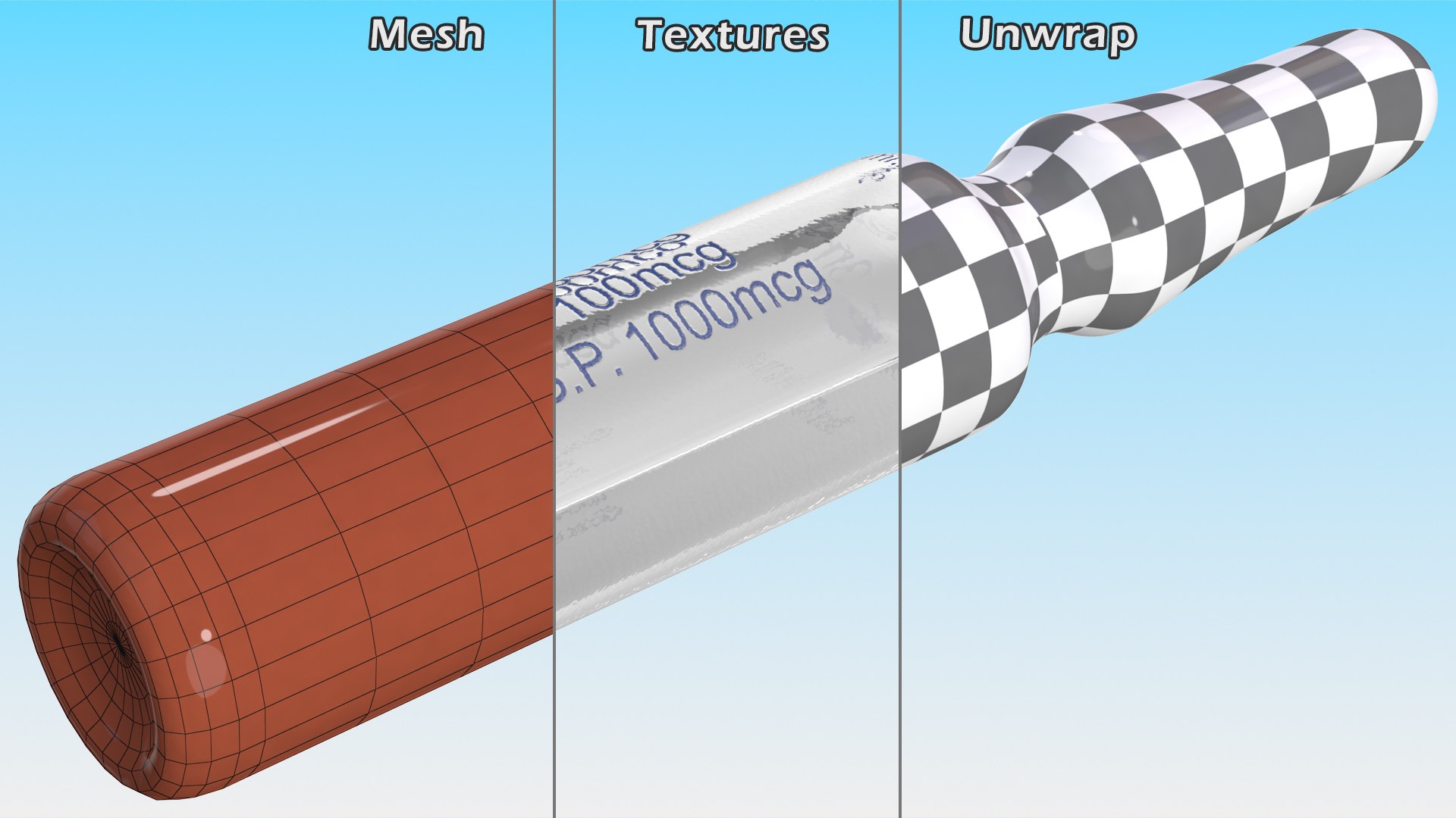 B Complex 3ml Ampoule 3D Model - TurboSquid 1693737